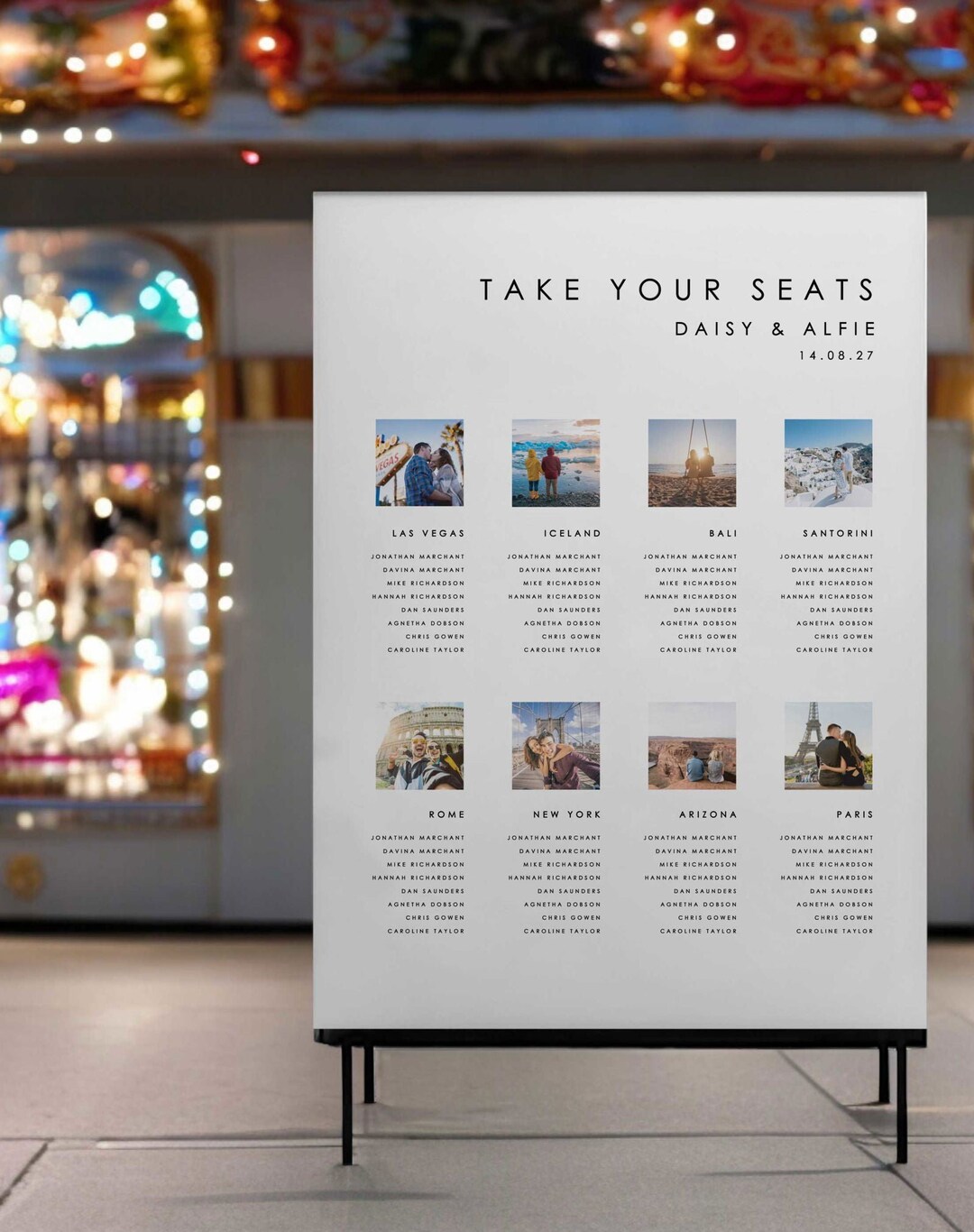 Daisy Photo Seating Plan - Etsy