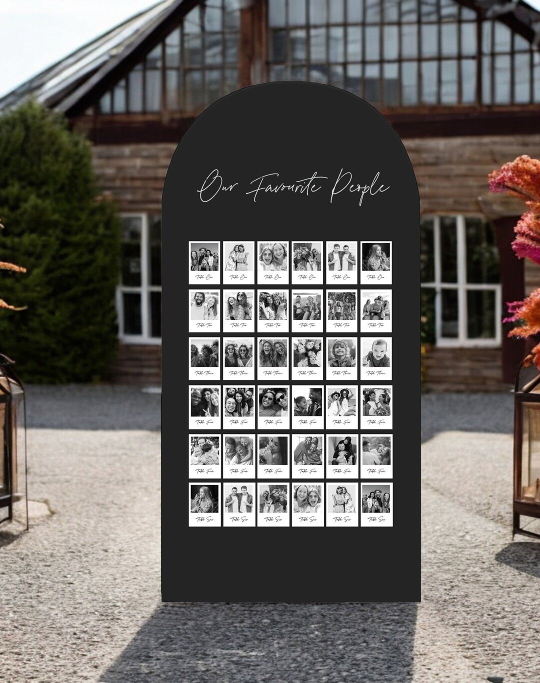 Olivia Polaroid Seating Plan Card - Etsy