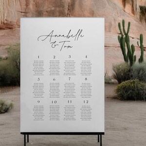 Annabelle Modern Seating Plan - Etsy