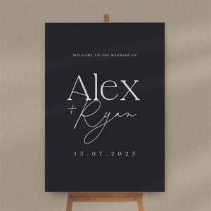 Alex Minimal Welcome Sign - Etsy