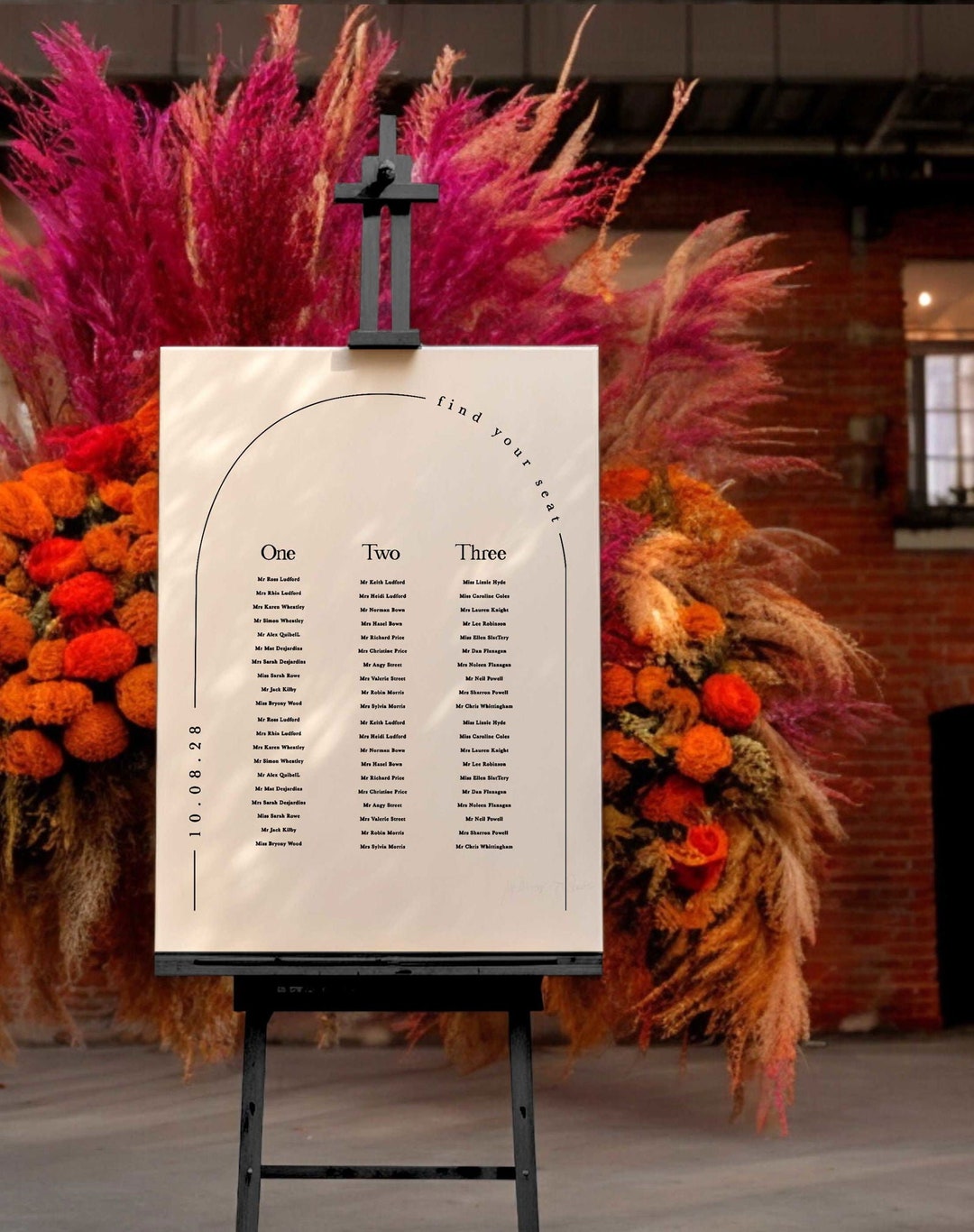 Gabriella Arch Seating Plan - Etsy