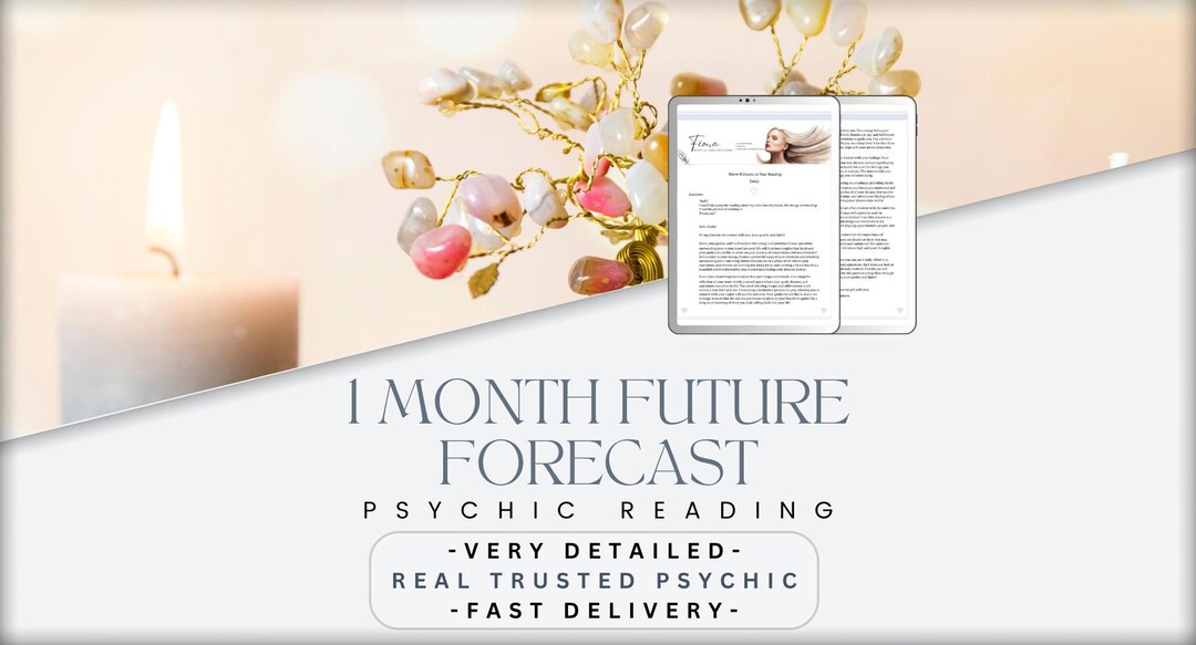 1 Month Future Forecast - 72 HOUR Delivery - Very Detailed Psychic ...
