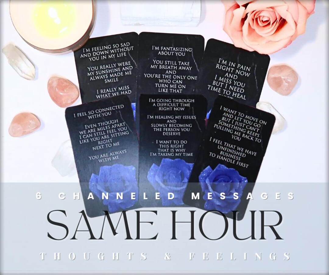 SAME HOUR Channeled Messages From Your Person Reading - 6 Cards ONLY ...