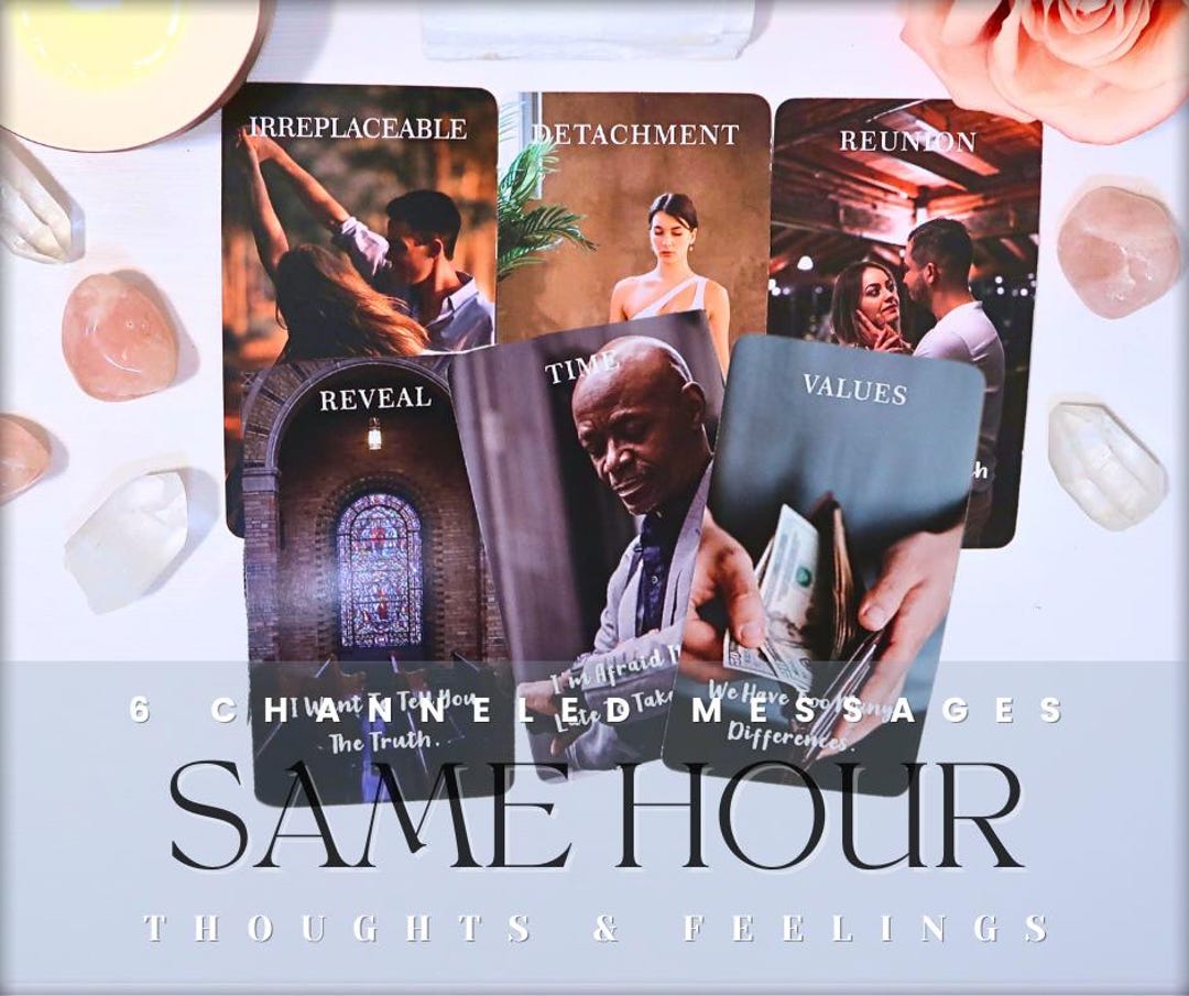 SAME HOUR Channeled Messages From Your Person Reading - 6 Cards ONLY ...