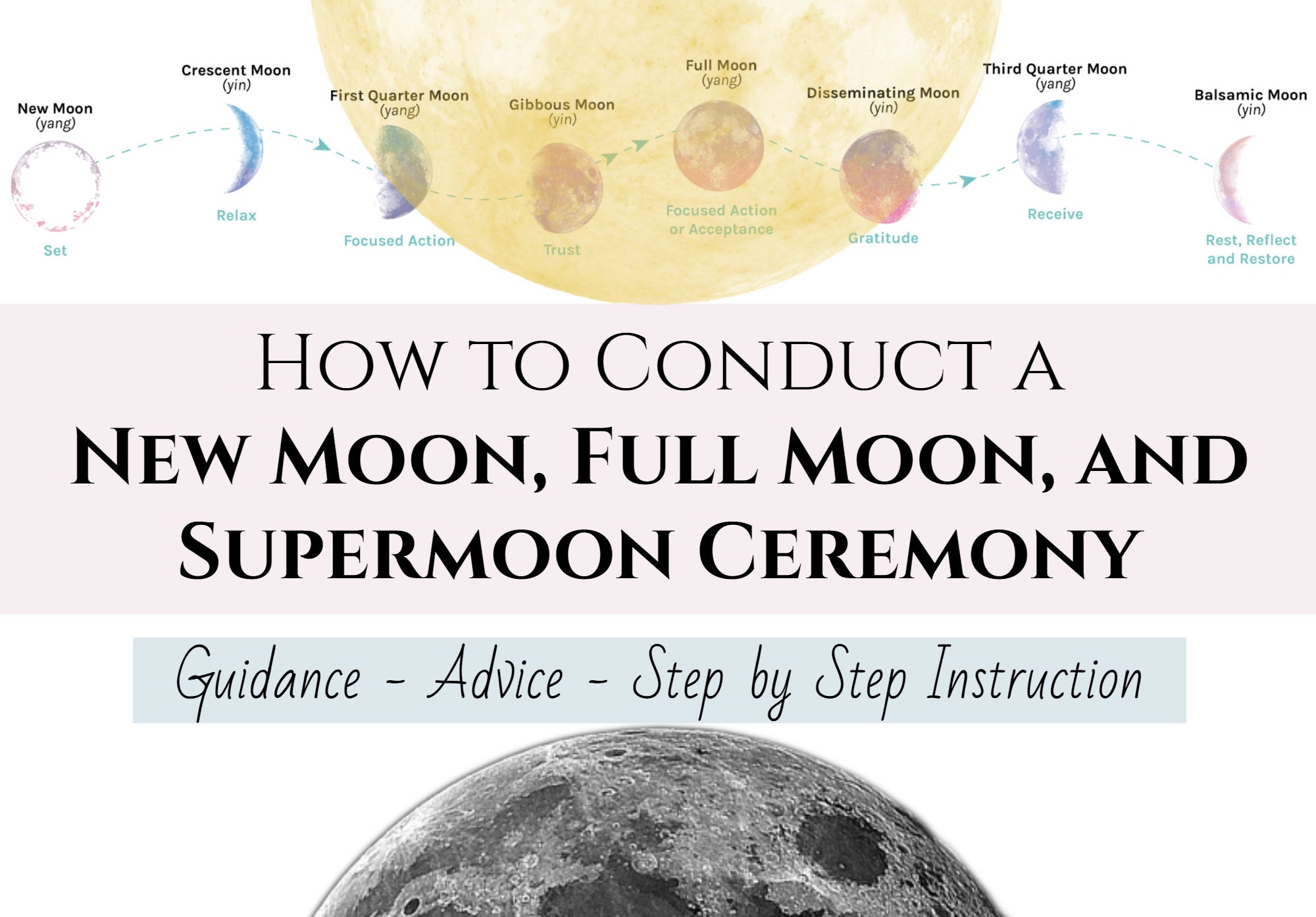 How to Conduct a New Moon Full Moon and Supermoon Ceremony - Etsy