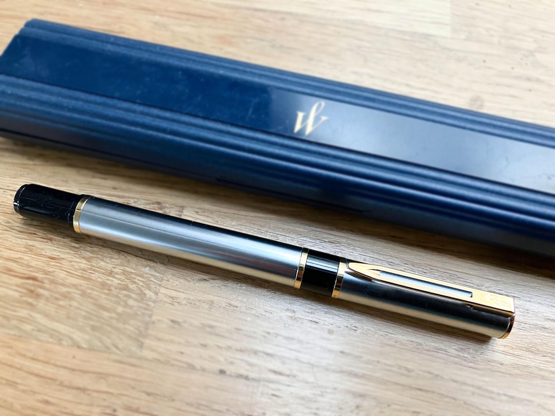 WATERMAN - Vintage Laureat Fountain Pen in Gun-metal Design 80s - Etsy