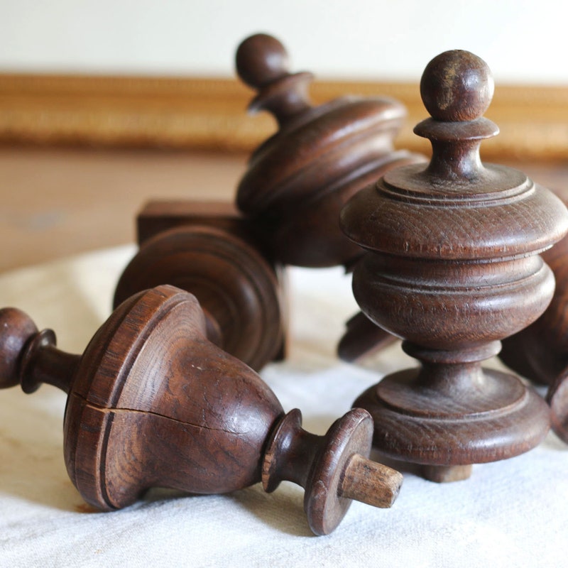 Wood Finials - Etsy