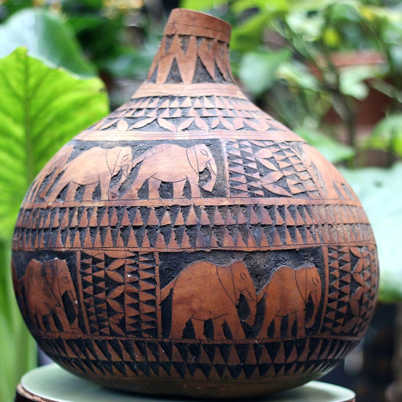 African Tribal Vase - Etsy