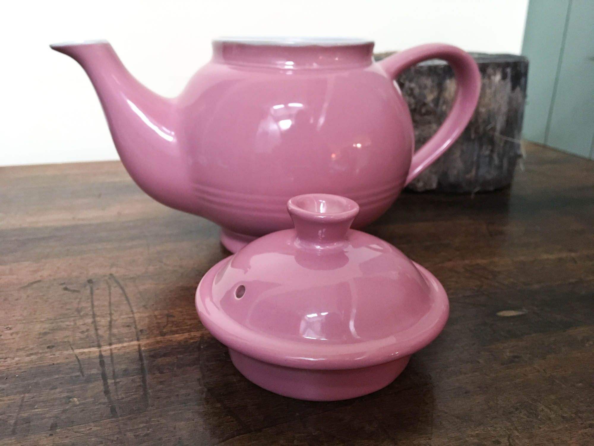 EMILE HENRY vintage french pink teapot in ceramic glazed | Etsy