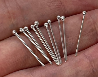 Silver Head Pins - Etsy
