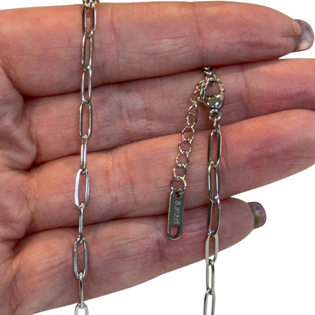 Waterproof Stainless Steel Paper Clip Chain Necklace, Ready Paper Clip ...