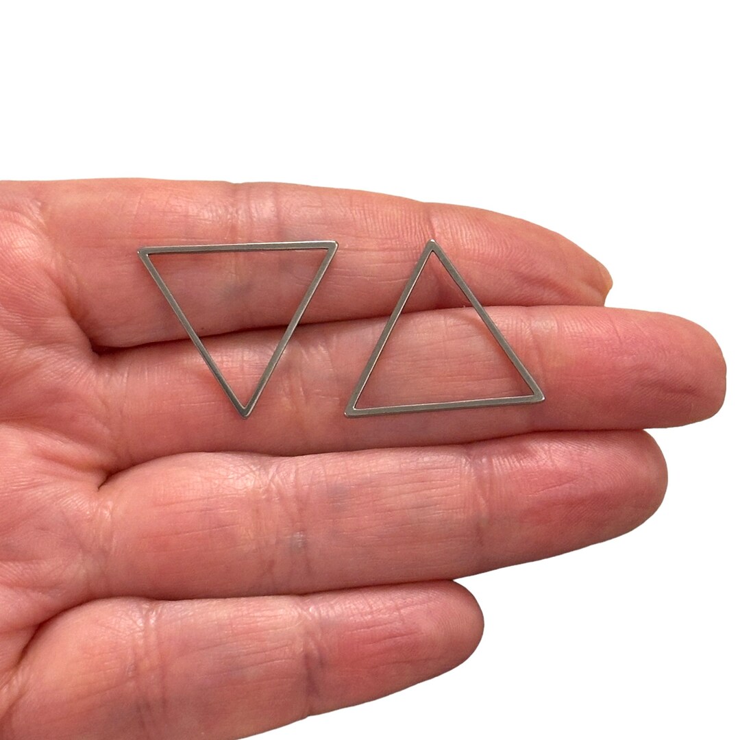 Stainless Steel 23mm Triangle Connector Charms - Etsy