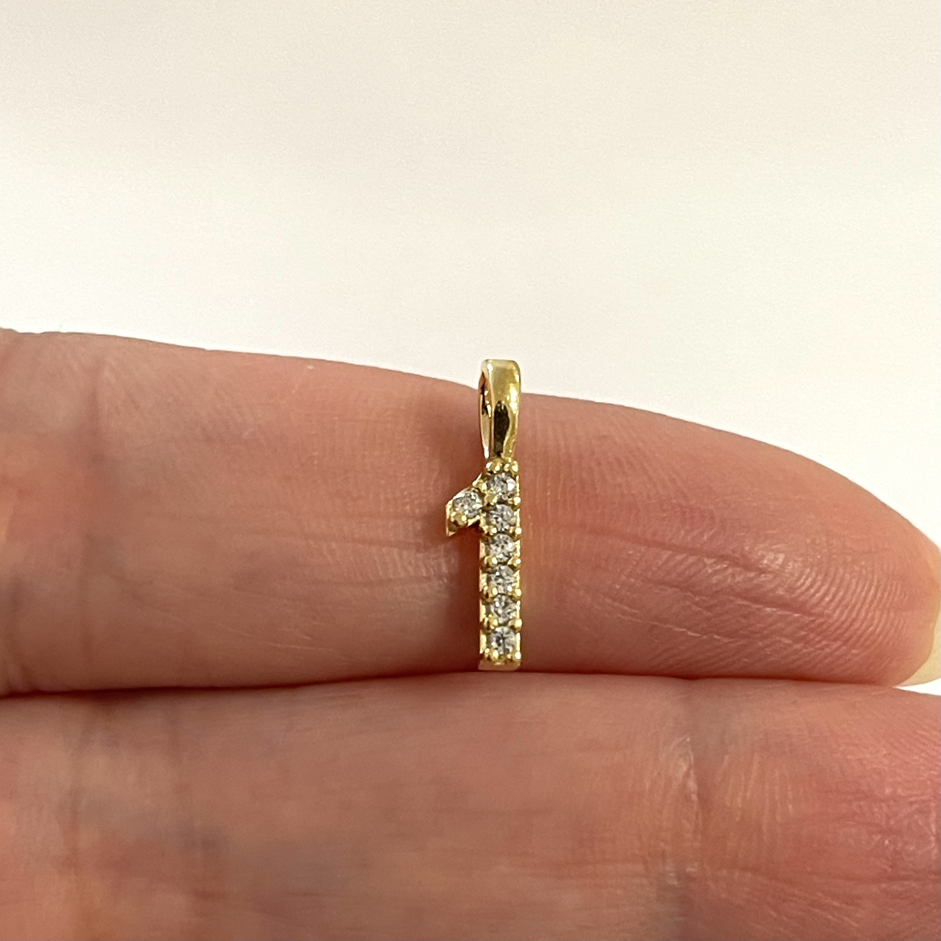 24kt Gold Plated Brass Number Charms Micro Pave Number Charms - Etsy ...