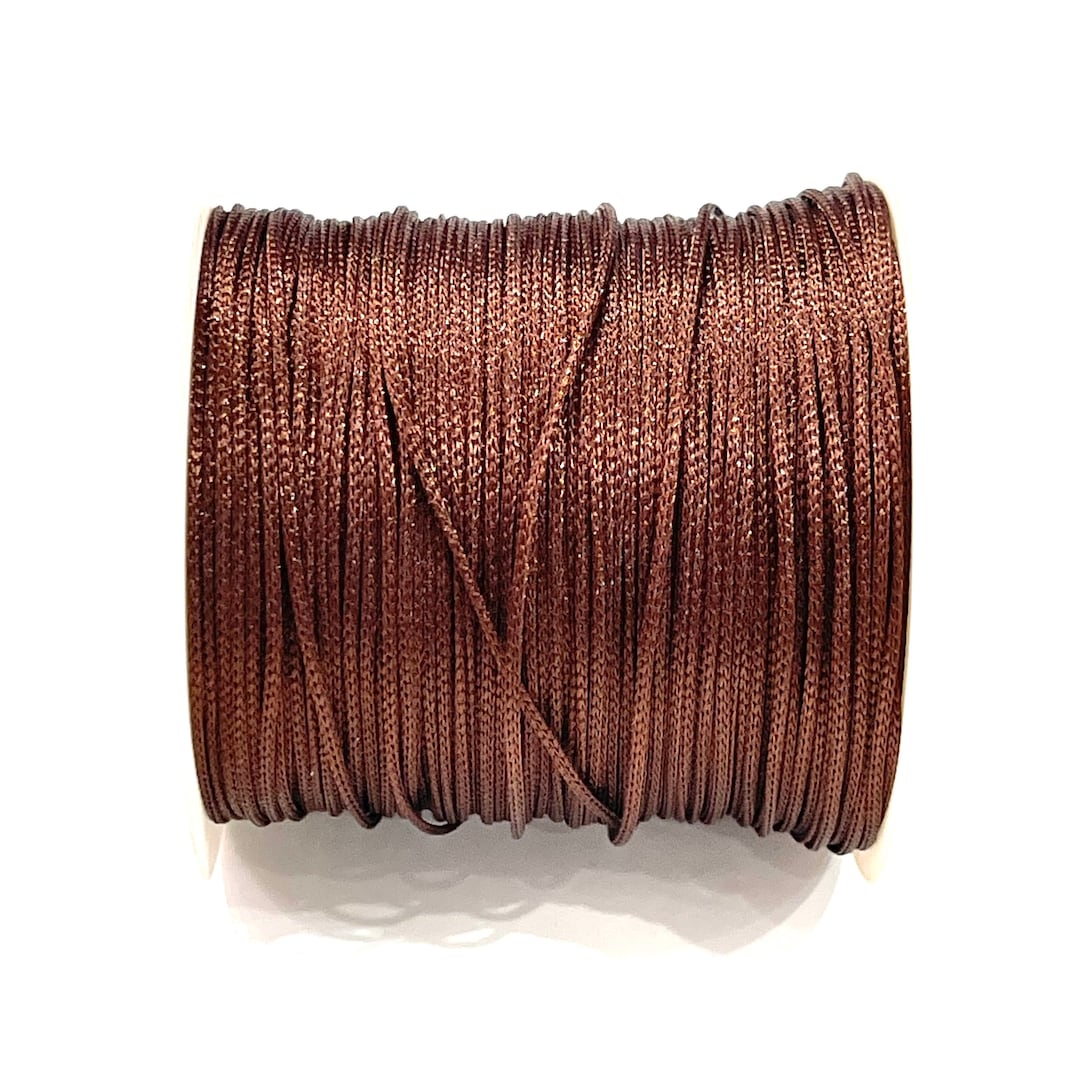 1MM Parachute Cord, Brown Color Braided Knotting Cord, Shamballa ...