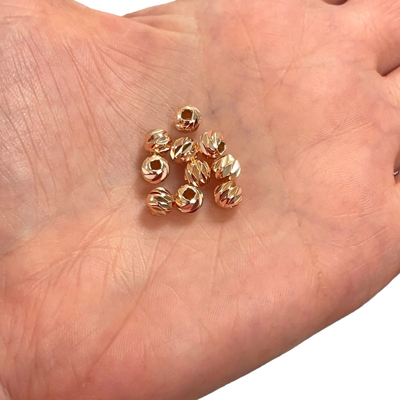 Rose Gold Spacer Beads - Etsy
