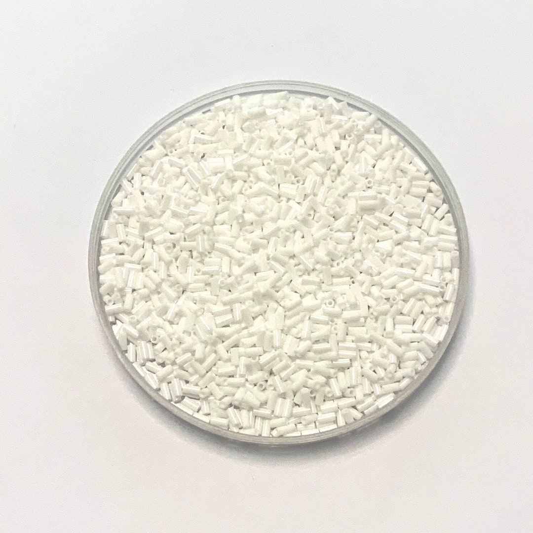 Miyuki Bugles Size 3mm 0049 White Opaque 10 Grams. White Bugles 3mm, - Etsy