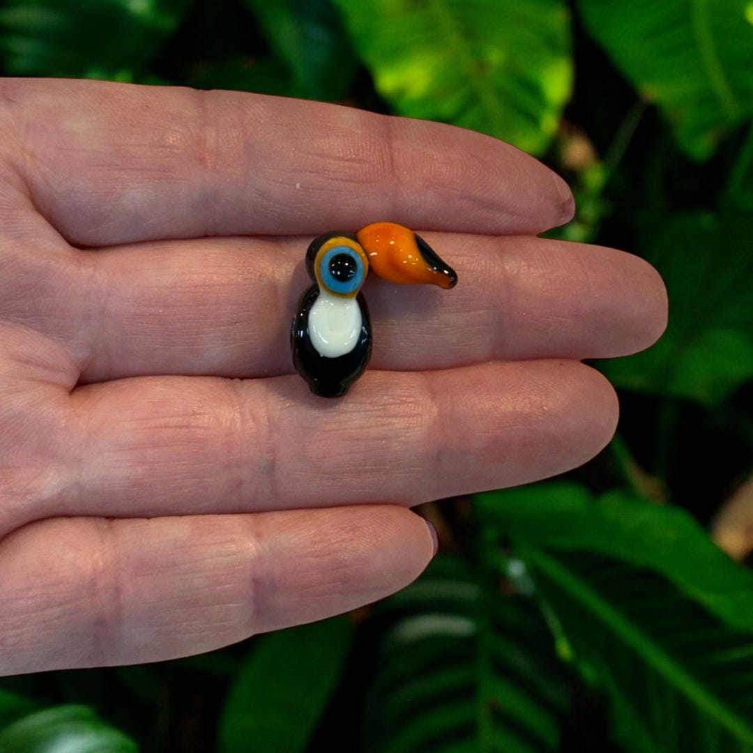 Hand Made Murano Glass Toucan Charm - Etsy