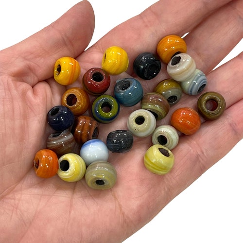 Traditional Turkish Artisan Handmade Cube Glass Beads Large - Etsy