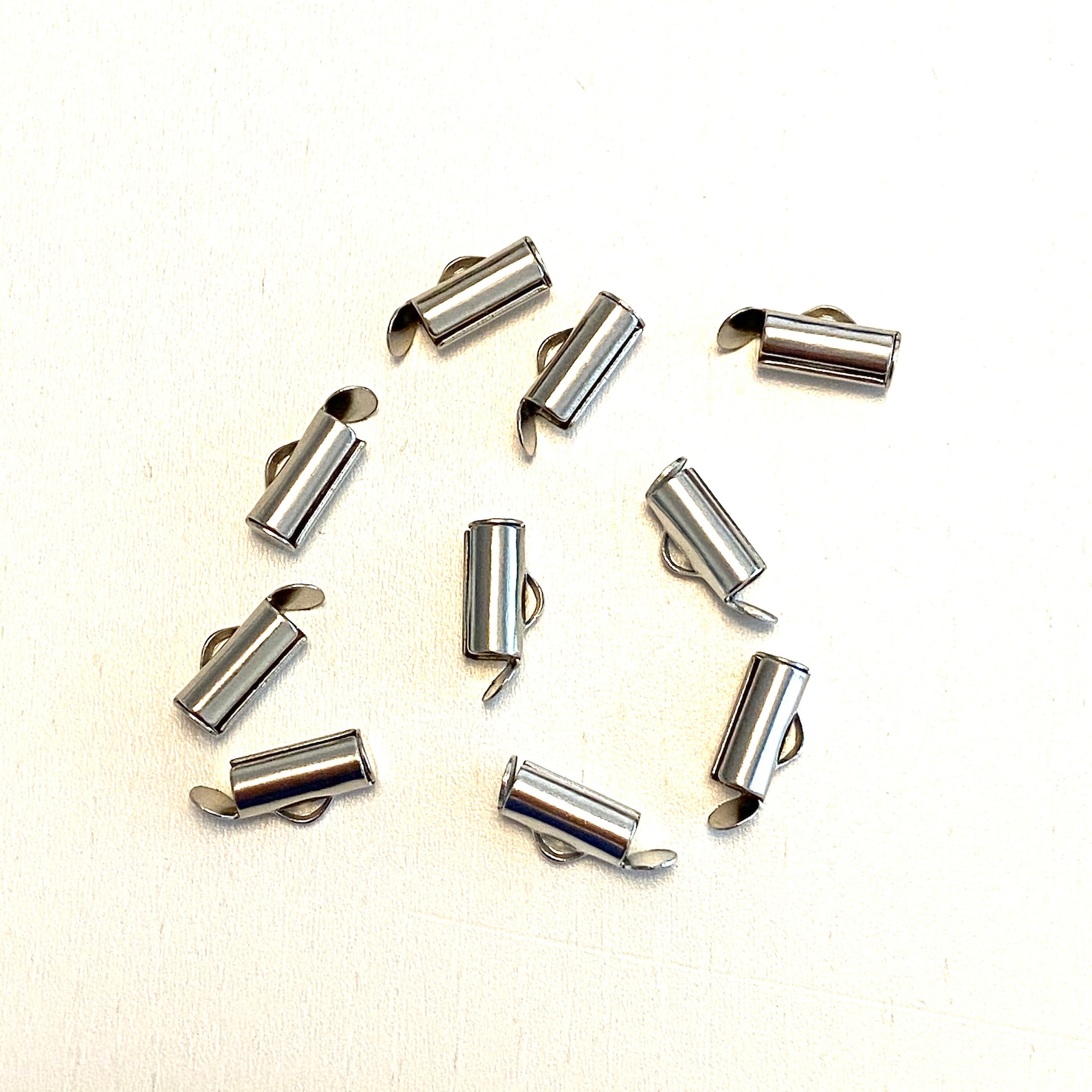 Slide End Tubes for Miyuki, 10mm Rhodium Plated 10 Tubes in a Pack - Etsy