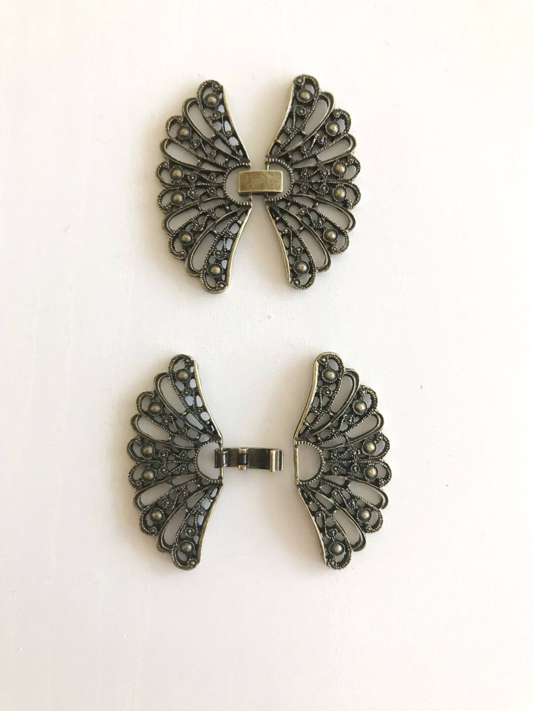 Antique Gold Plated Flutterbye Clasp - Etsy