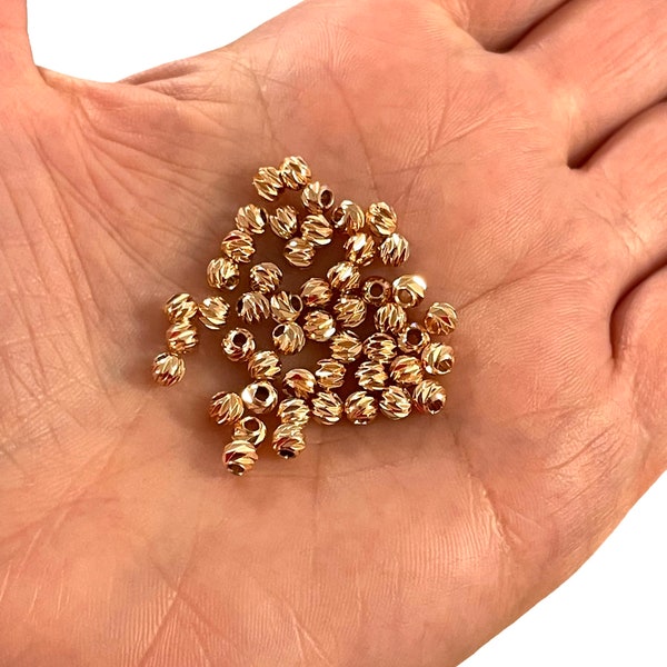 Rose Gold Spacer Beads - Etsy