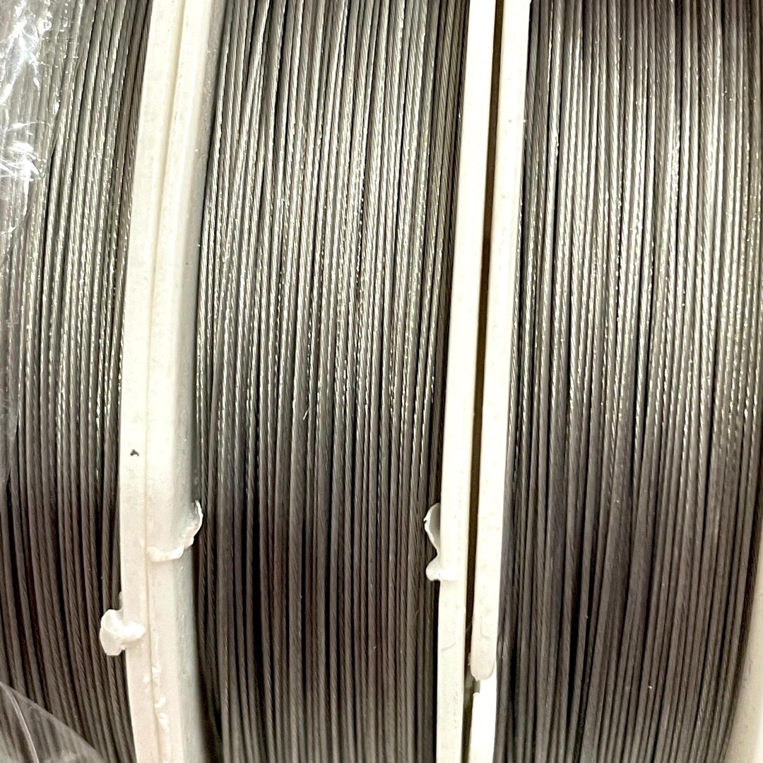 Tiger Tail Beading Wire – Silver – 0.38mm - Etsy