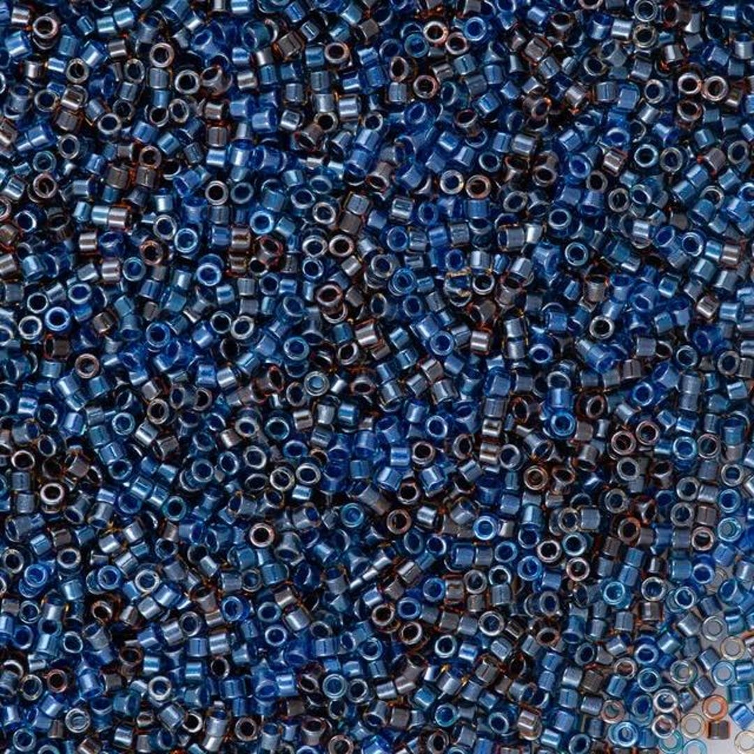 Miyuki Delica 11/0 DB0992 - Blue Teal Cocoa, Miyuki Delica Beads,5 Gr ...
