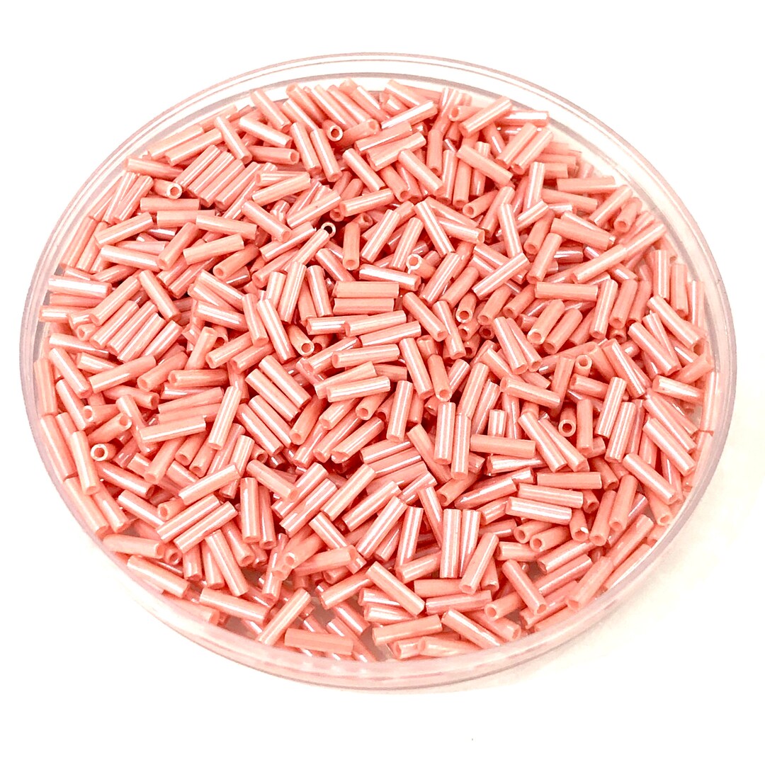 Miyuki Bugles Size 6mm Color 3374 (peach) 10 Grams. - Etsy