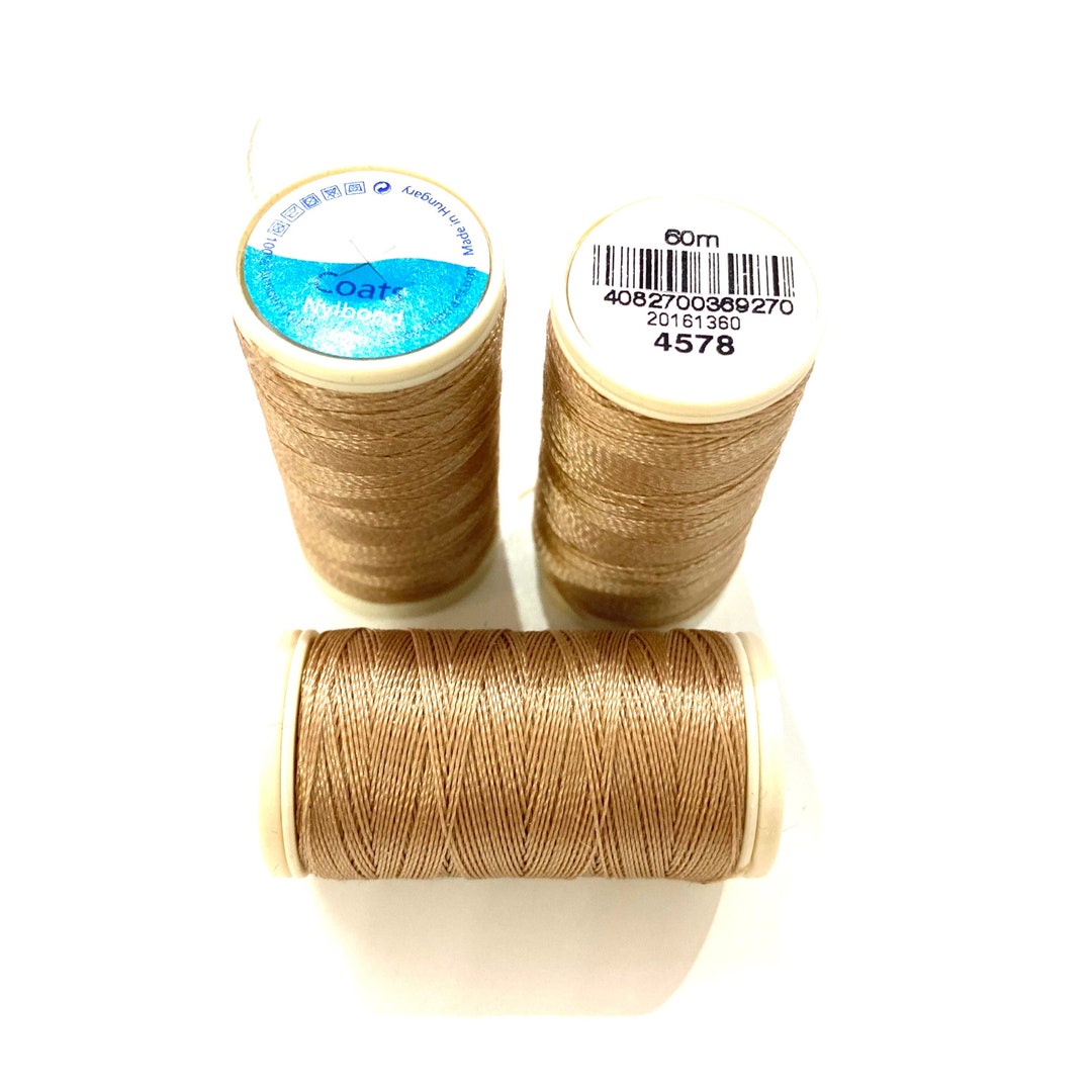 Coats Nylbond Extra Strong Beading Thread 60mt Fawn 4578 - Etsy