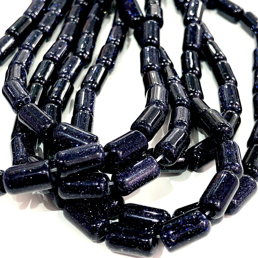 Natural Blue Sandstone Cylinder Beads, 11x6mm, 38 Beads - Etsy
