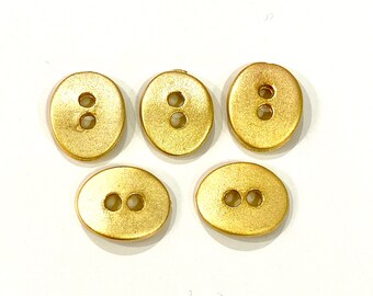 Matte Gold Button | Etsy