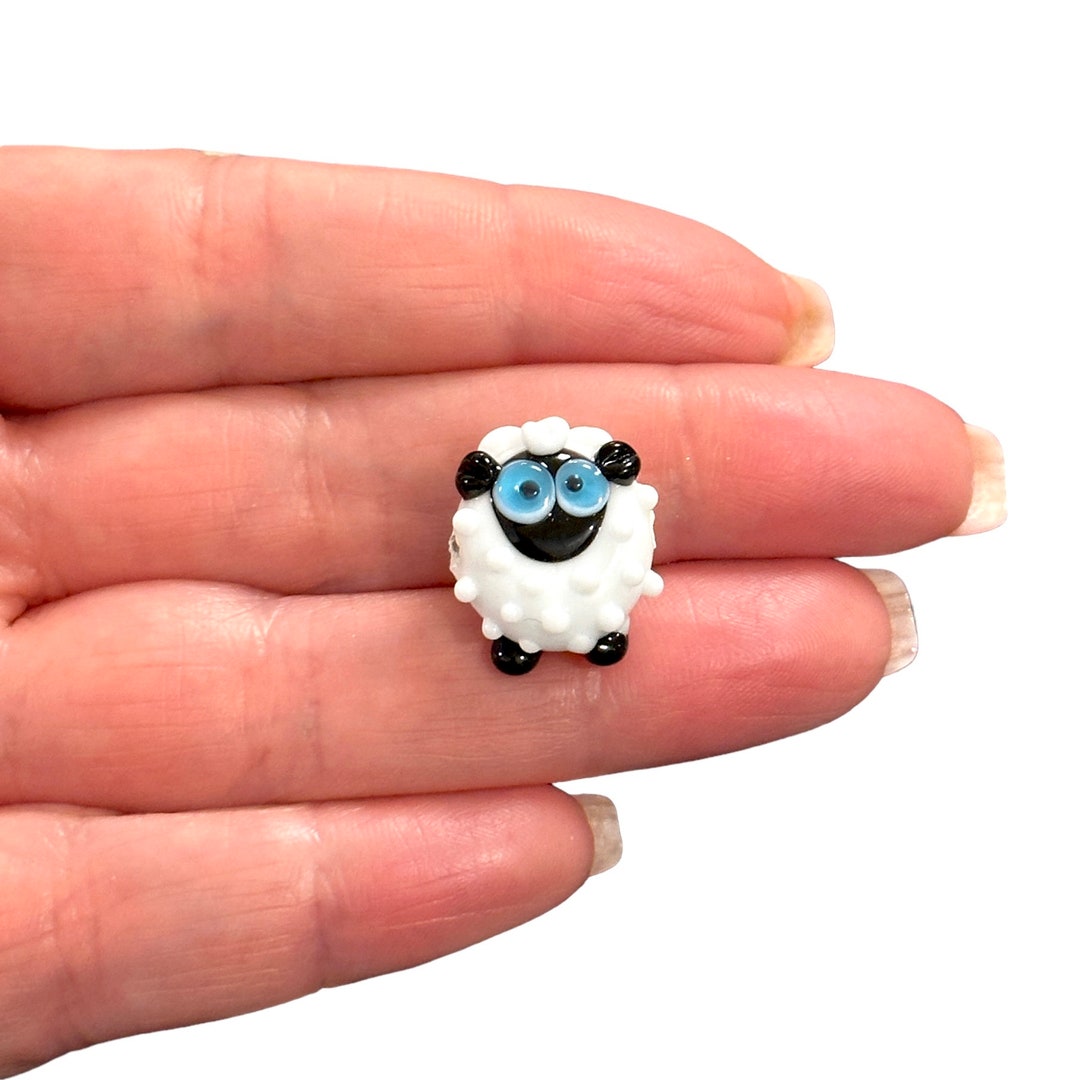 Hand Made Murano Glass Sheep Charm - Etsy