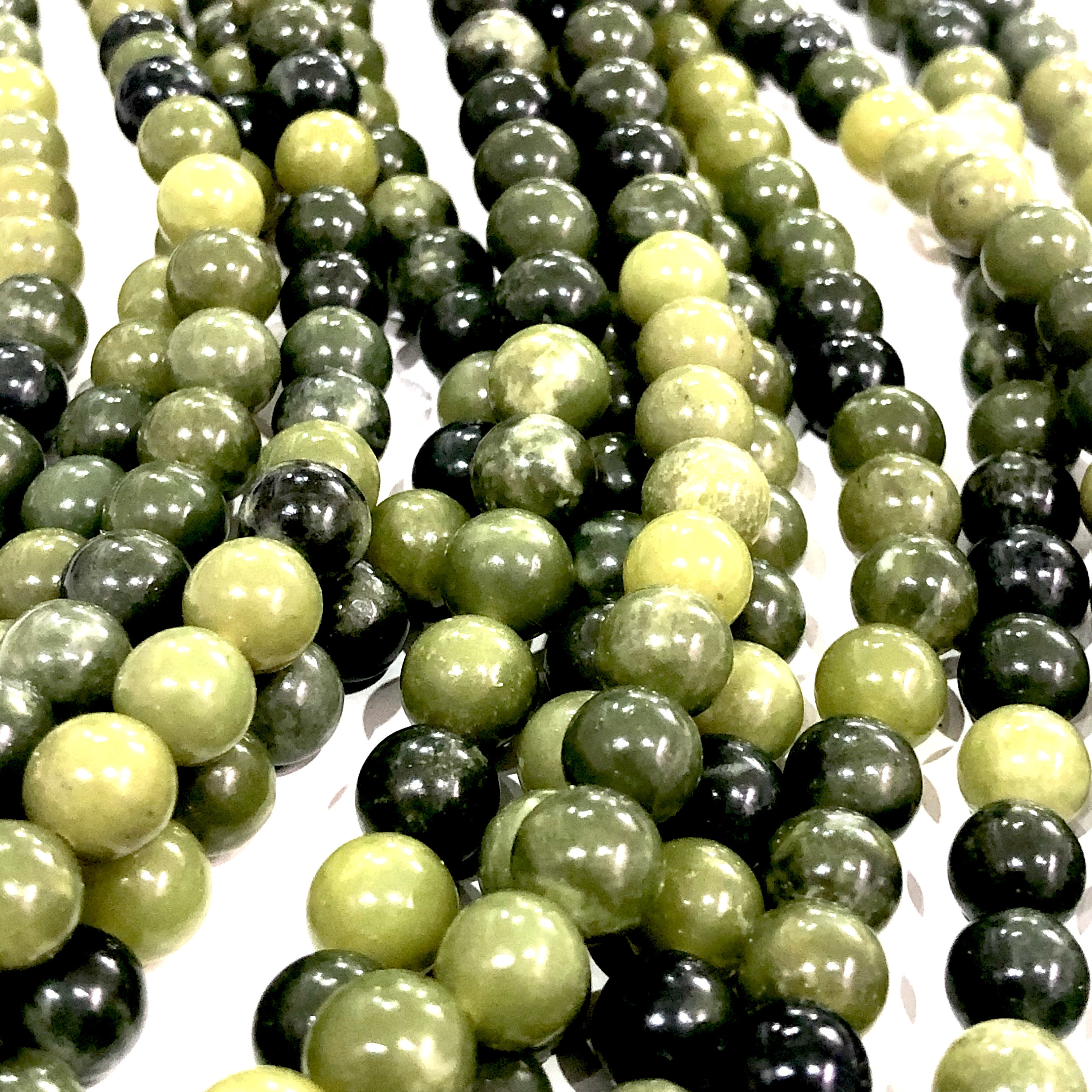 Canadian Jade Beads 8mm 8.4mm Round Beads 15.5 Inch Full - Etsy