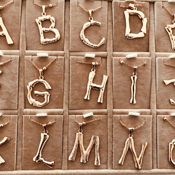 Letter Pendant - Etsy