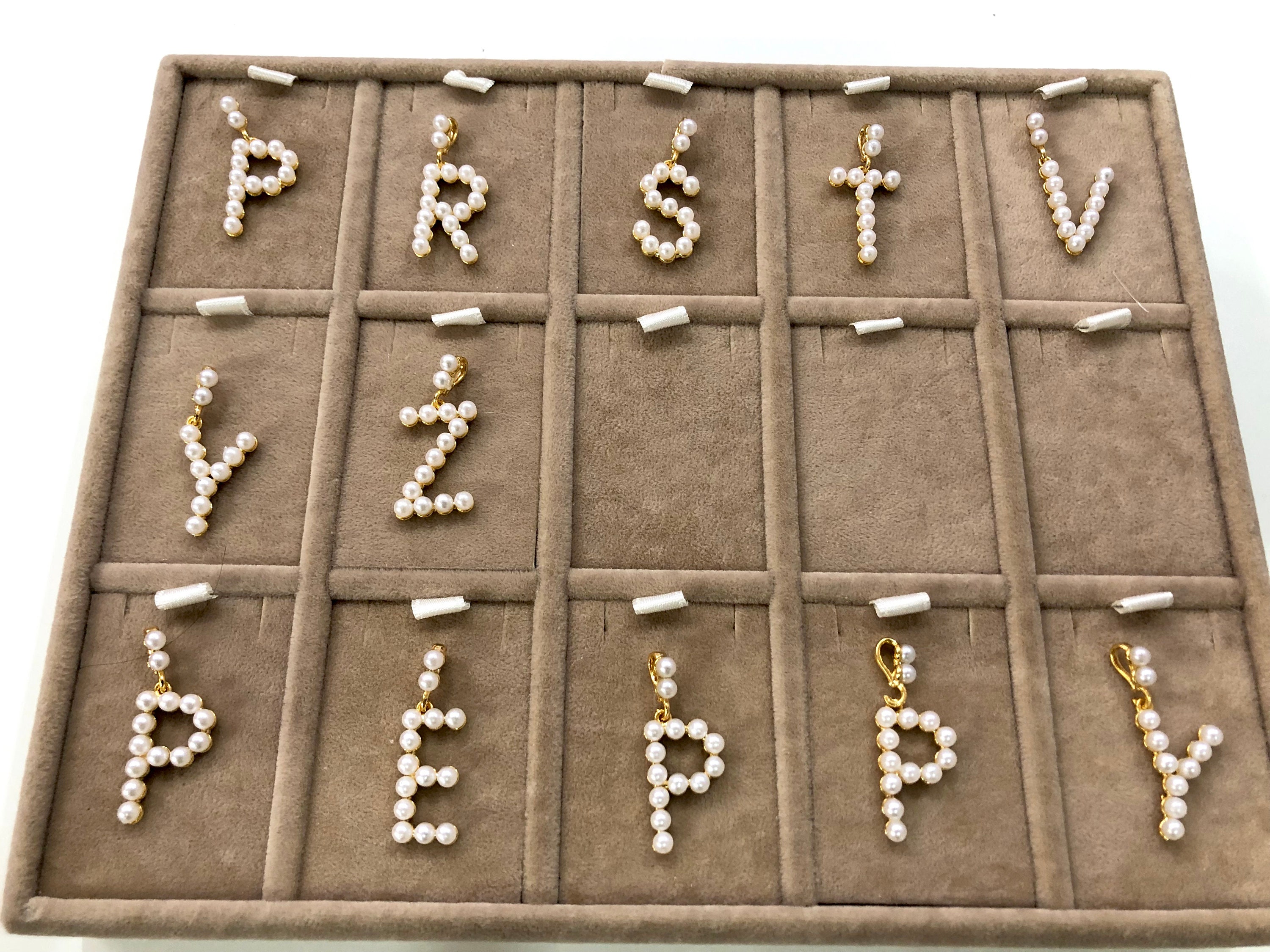 Initial Pendants Initial Alphabet Letter Pendants in 18k Gold | Etsy