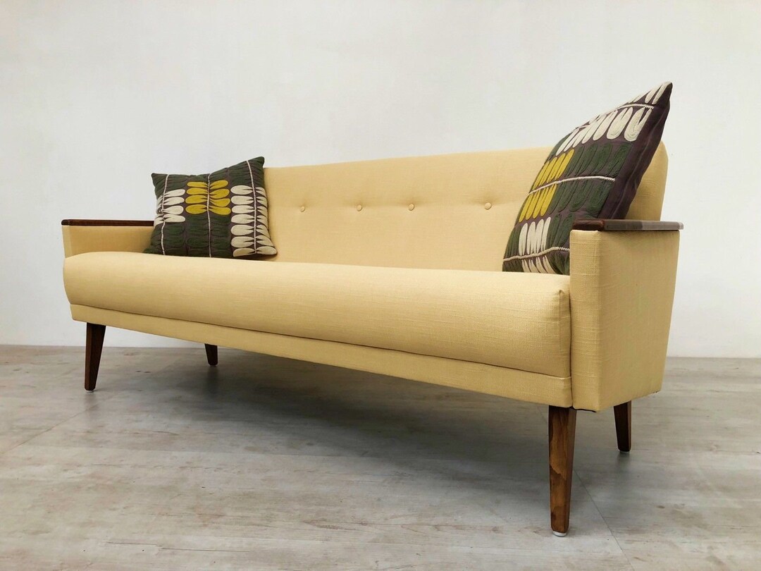 Danish Vintage Inspired Model 55 Danish Mid Century 50s 3 Seat Cocktail ...