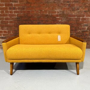 Danish Vintage Inspired Mid Century 50s 2 Seater Cocktail Sofa Settee ...