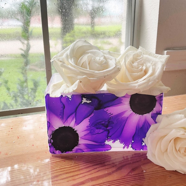 Alcohol Ink Vase - Etsy