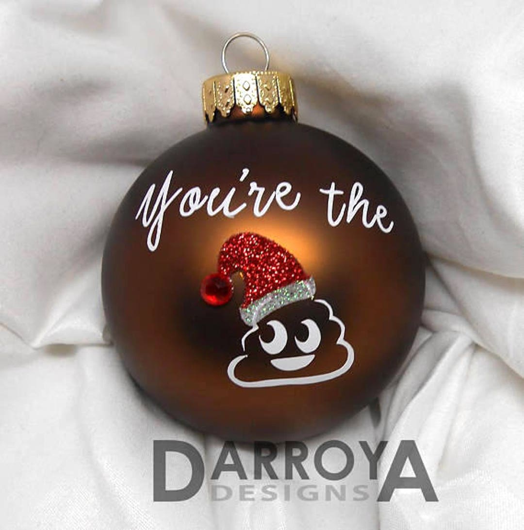 Poop Ornament, Personalized, Poop Christmas Ornament, Stocking Stuffer ...