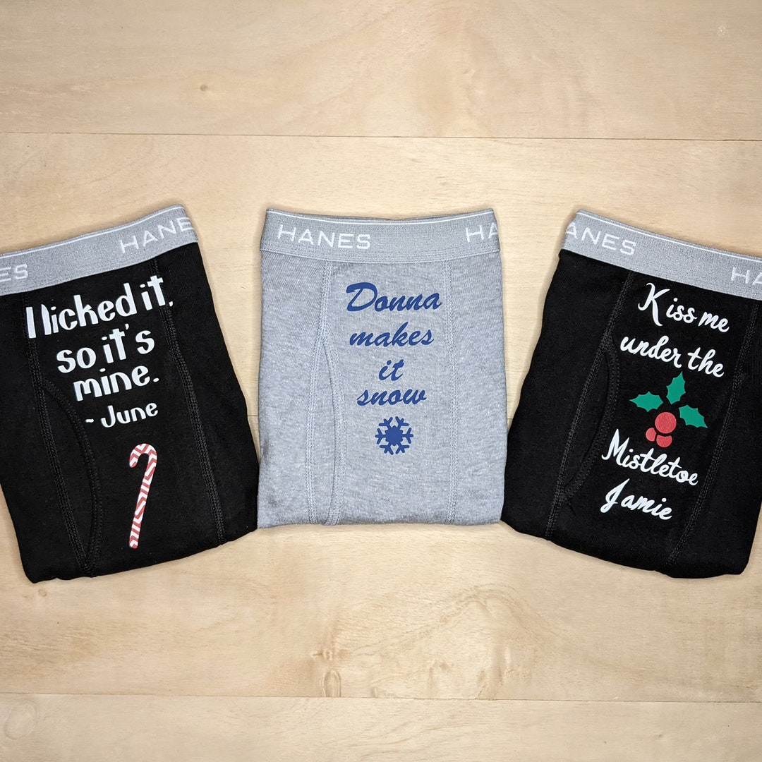 Candy Cane Boxer Briefs Christmas Gift for Boyfriend I - Etsy