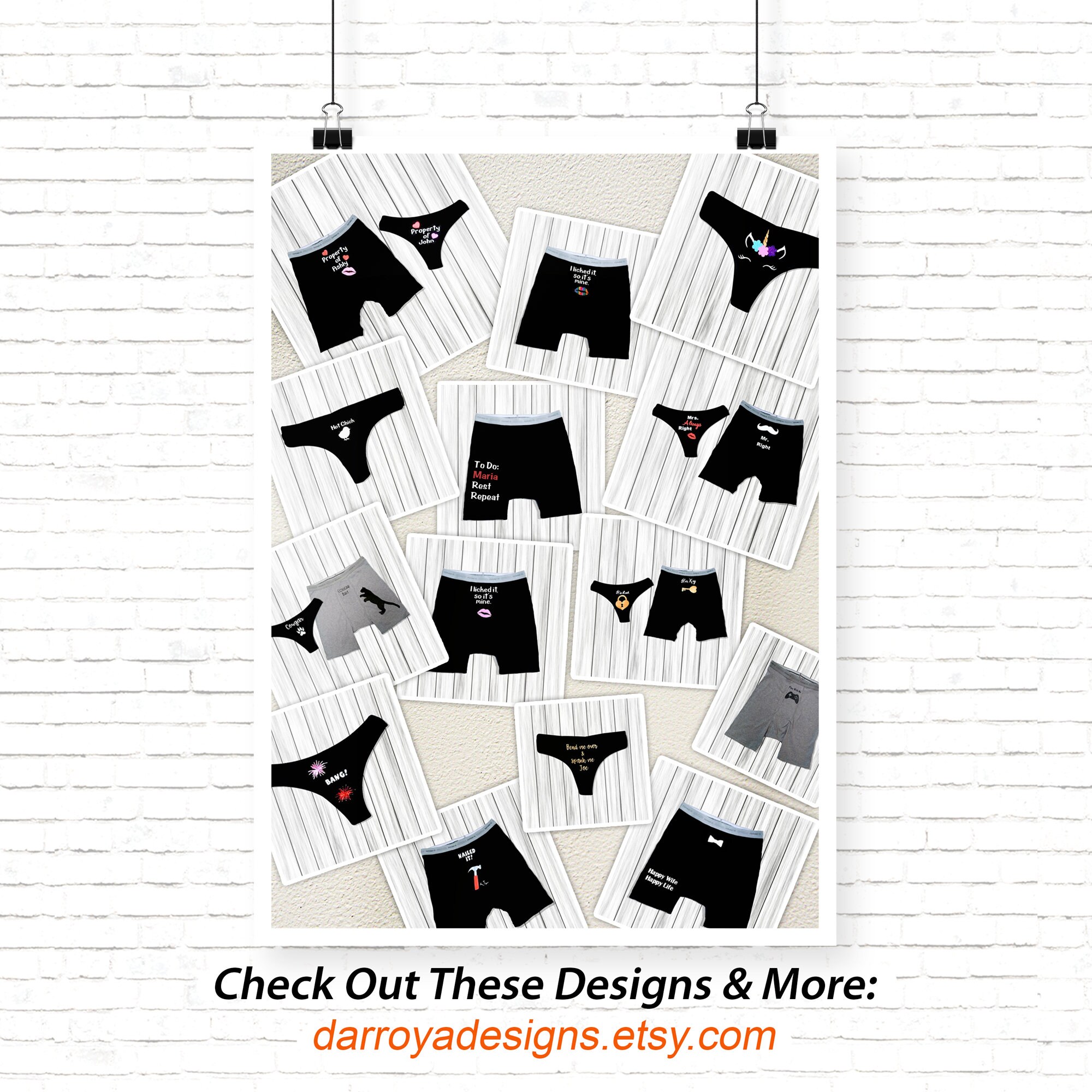 Couple Underwear Set Anniversary Gift for Husband | Etsy