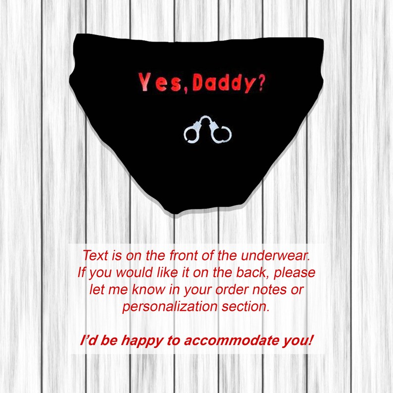 Ddlg Couple Underwear Yes Daddy Bdsm Panties Boxer Etsy