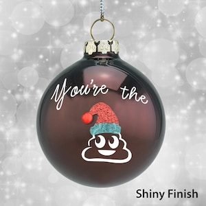 Poop Ornament, Personalized, Poop Christmas Ornament, Stocking Stuffer ...