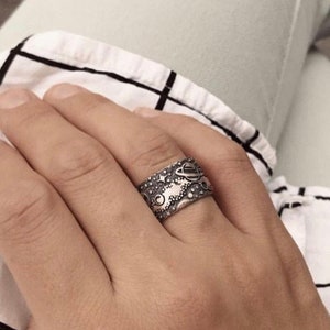 Space Ring Ring of the Planet Space Jewelry Ring of a - Etsy