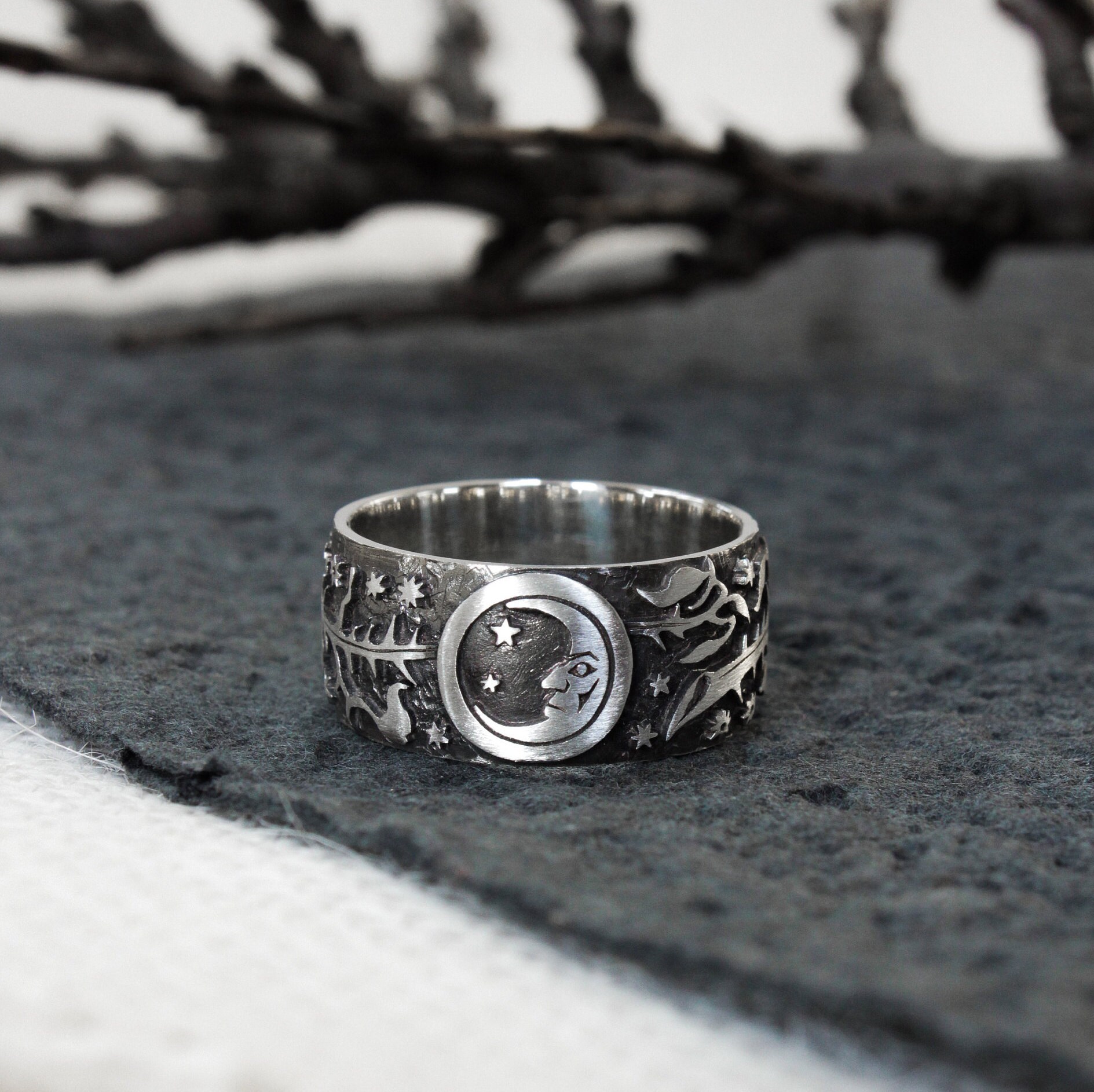 Ring Sun and Moon the Rose Magic Ring Celestial Ring Sun - Etsy