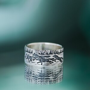 Wolf Pack Ring - Twin Wolf Ring - Wolf Ring - Amulet Ring - Etsy