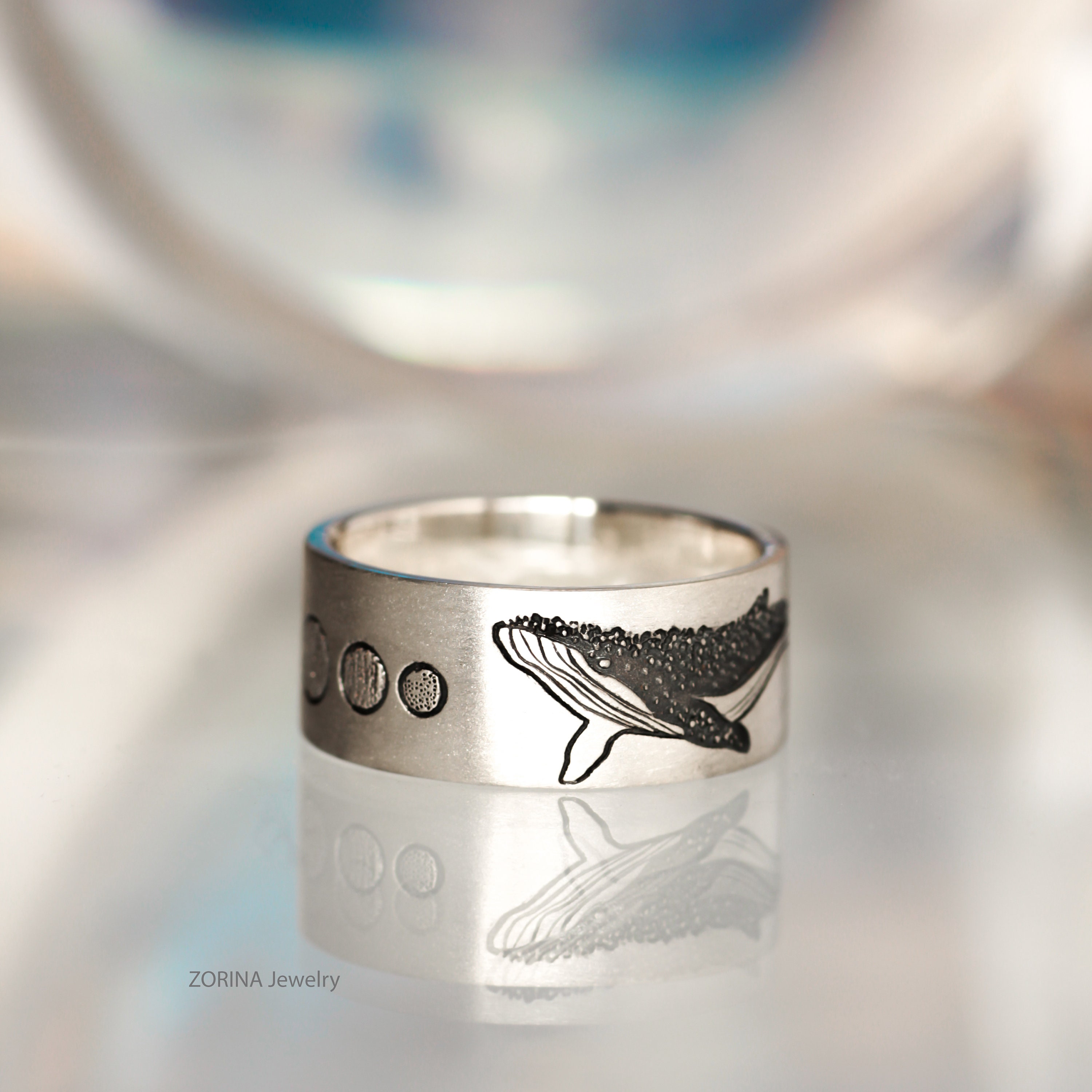 Ring Whale Whale in space ring Space ring Whale Space | Etsy