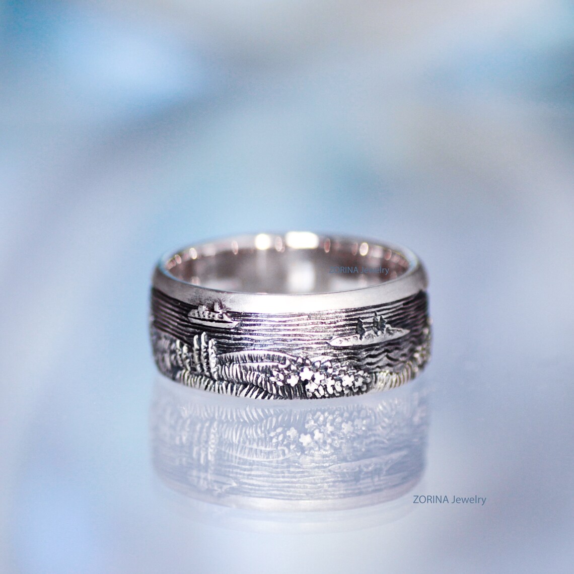 The edge of the northern seas Seascape ring Cold sea ring | Etsy