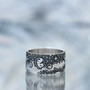 Space Ring - Ring of the Planet - Space Jewelry - Ring of a Comet ...