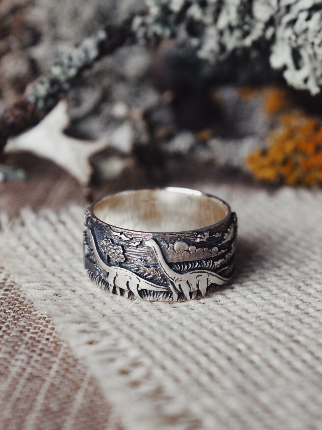 Dinosaurs Ring With Dinosaurs Ring Jurassic Park - Etsy